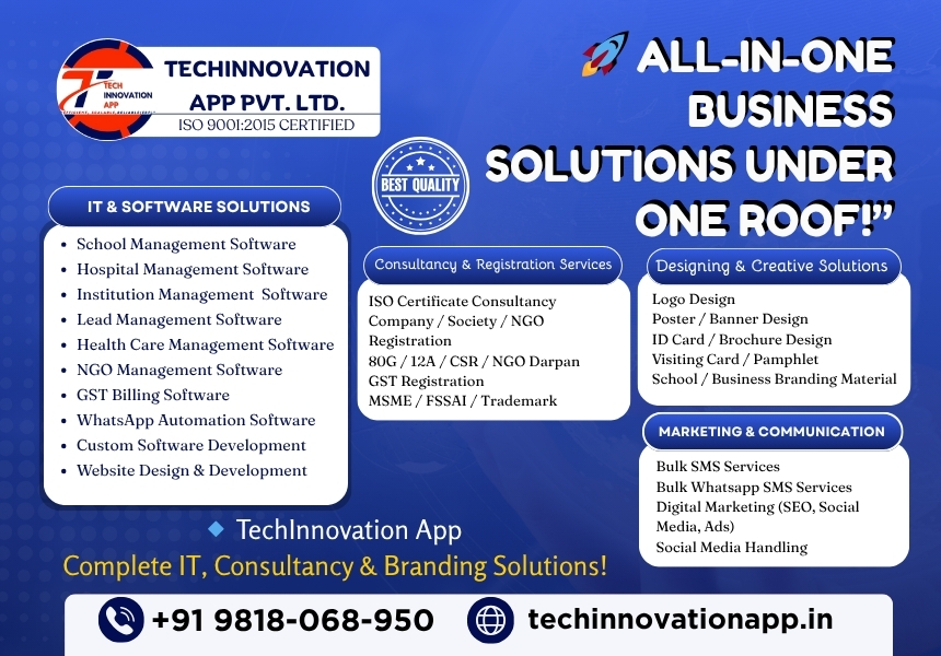 Login School ERP || School Management Software || TechInnovation App ...